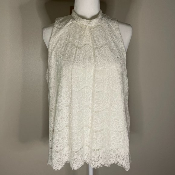 Soho | Tops | Soho New York And Company Size L Lined Lace Layover ...